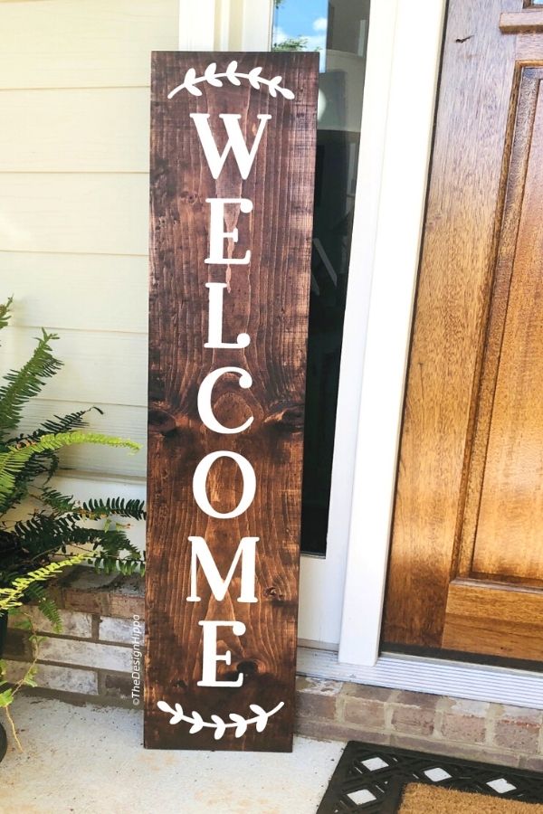 10 Free Welcome SVG files for Cricut Vertical Porch Signs