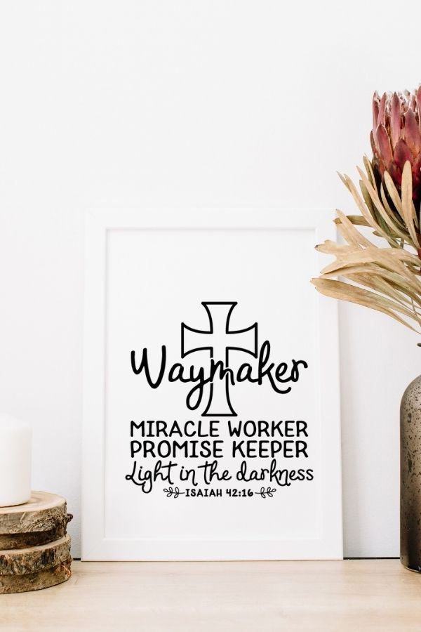 Free Waymaker SVG Cut Files for Cricut