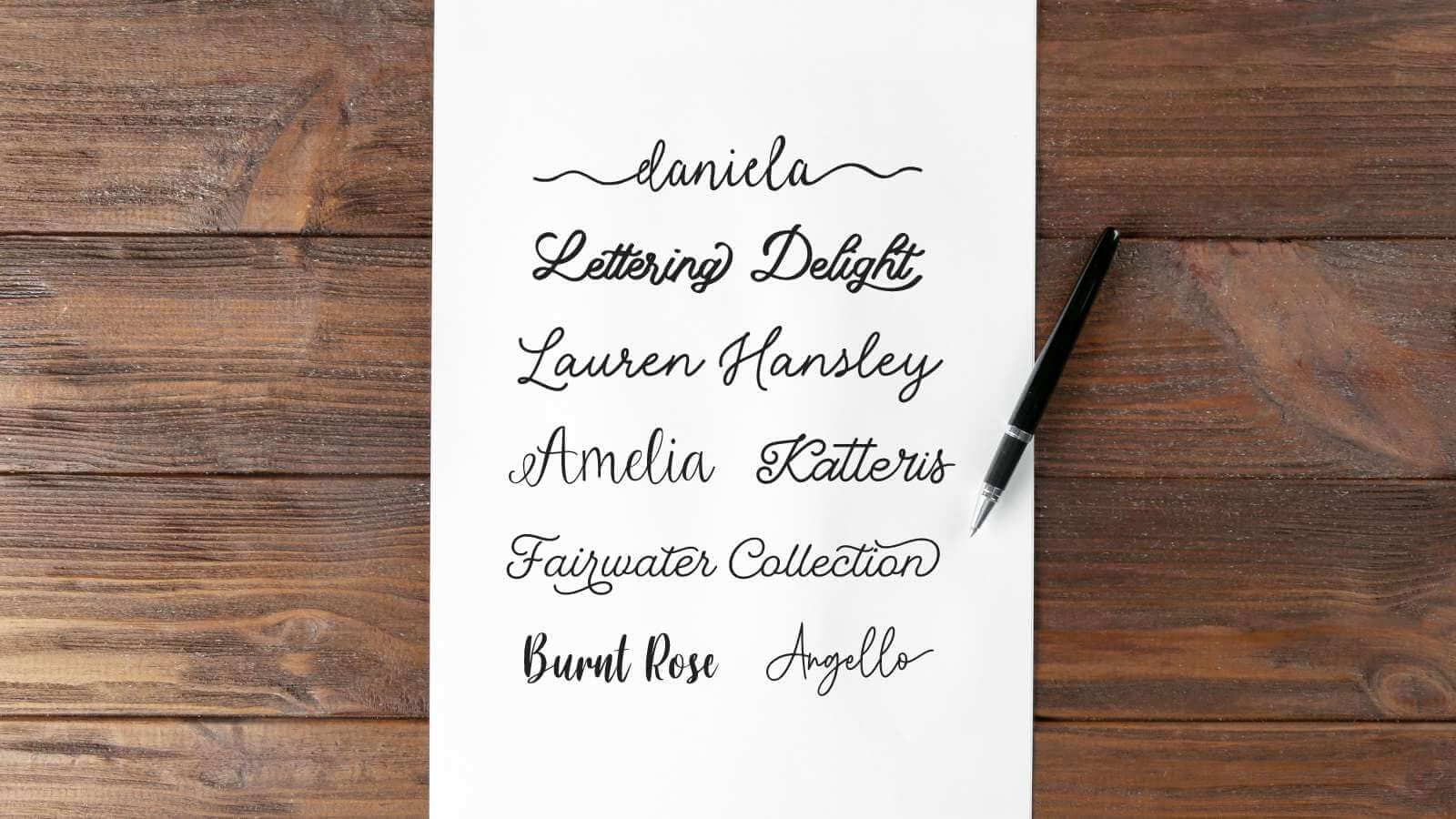 Best Cursive Calligraphy Fonts